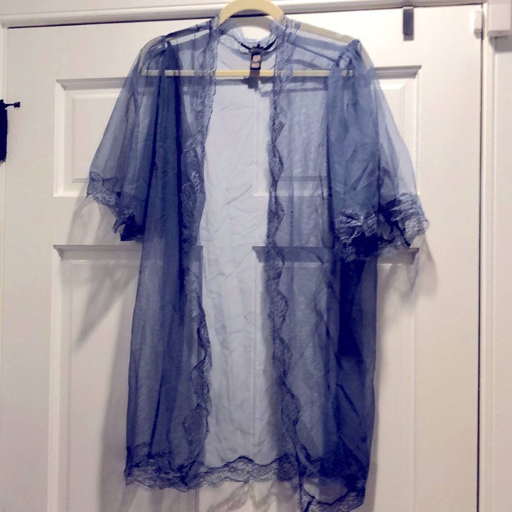 Victoria’s Secret Sheer Mesh And Lace Robe M/L - Gem